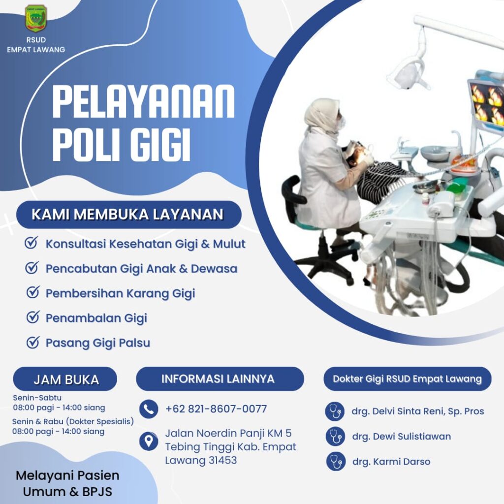 Pelayanan Poli Gigi RSUD Kabupaten Empat Lawang - RSUD Empat Lawang